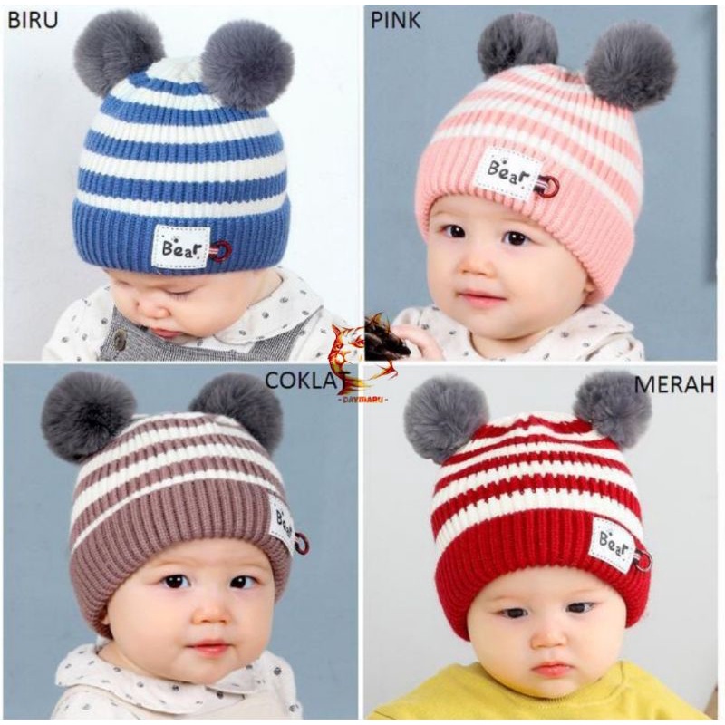 Jual Topi Kupluk Balita Logo Bear Blaster Laki laki Perempuan Terbaru ...