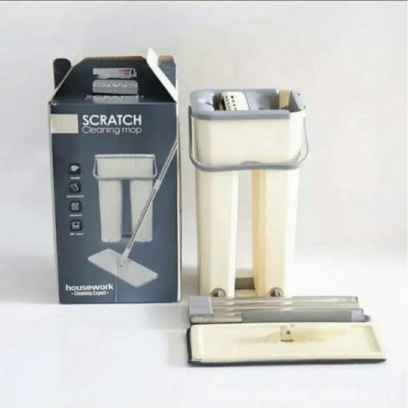 Jual Alat pel lantai / super mop/ pel lantai /Scratch mop | Shopee ...