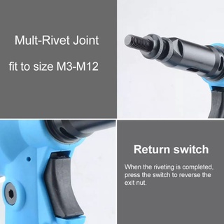 Jual Pneumatic Air Rivet Nut Gun Otomatis, Rivet Mur M3 M4 M5 M6 M8 M10 ...