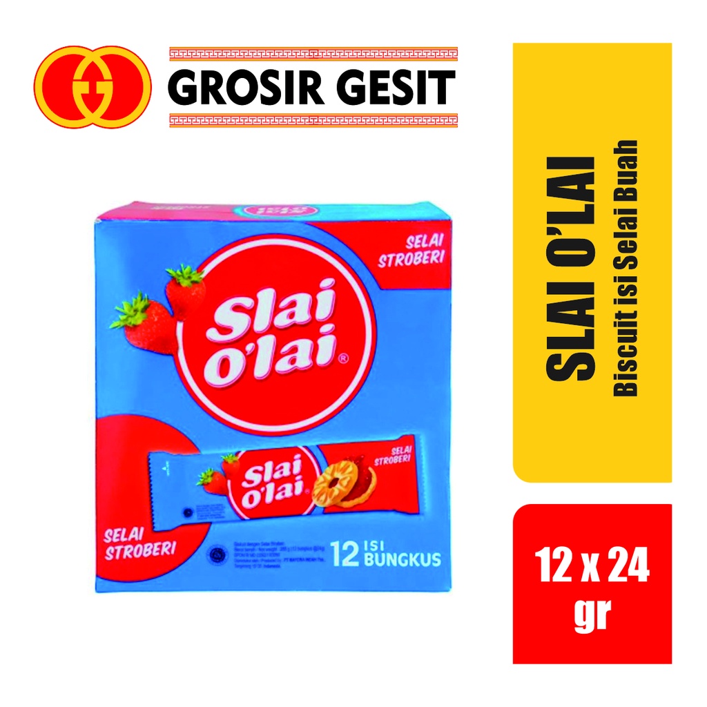 Jual Slai O'lai Biscuit 12 x 24 gr | Shopee Indonesia