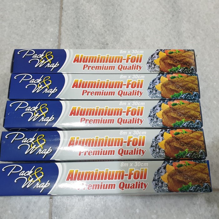 Jual aluminium foil roll aluminium kertas timah 8m x 30cm | Shopee ...