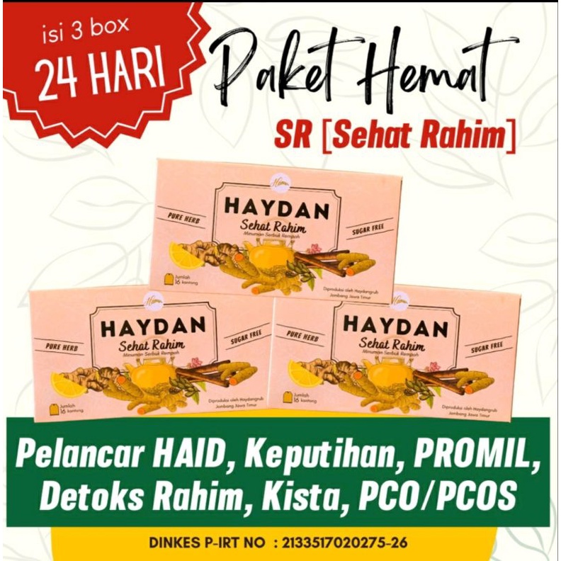 Jual PAKET HAYDAN SR | PAKET HEMAT | JSR | SEHAT REMPAH ISI 3 BOX ...