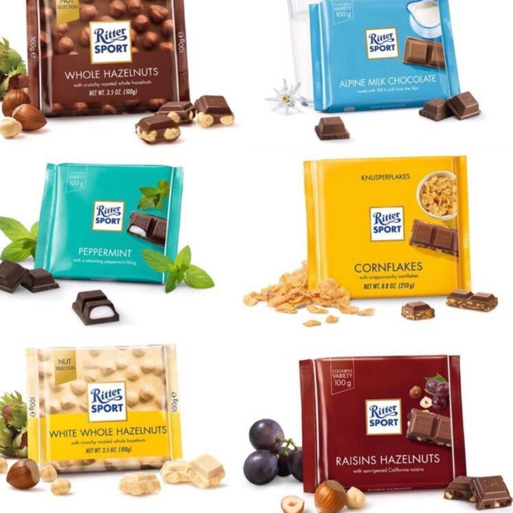 Jual Bagus!!!!!! Coklat Ritter Sport 100gr | Shopee Indonesia