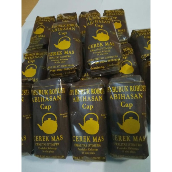 Jual KOPI BUBUK ROBUSTA ABIHASAN/kopi robusta/kopi semendo 1 kg ...