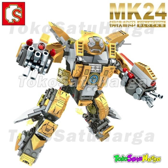 Jual ROBOT... Brick Sembo Block SY 60003 MK 24 Ironman Hulkbuster Mech ...