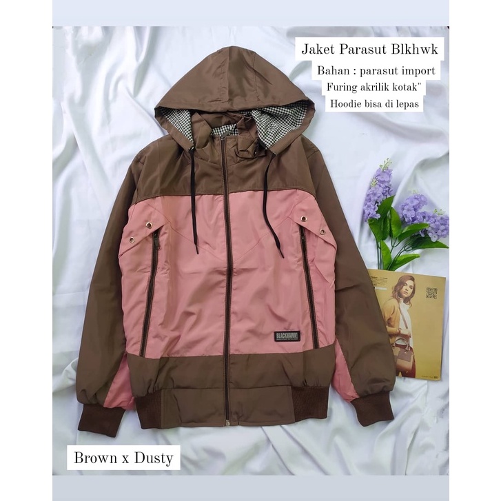 Jual JAKET WANITA MODEL TERBARU PARASUT IMPORT / JAKET PARASUT ...