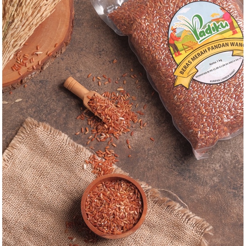 Jual Padiku Beras Merah Pandan Wangi 1 Kg | Shopee Indonesia