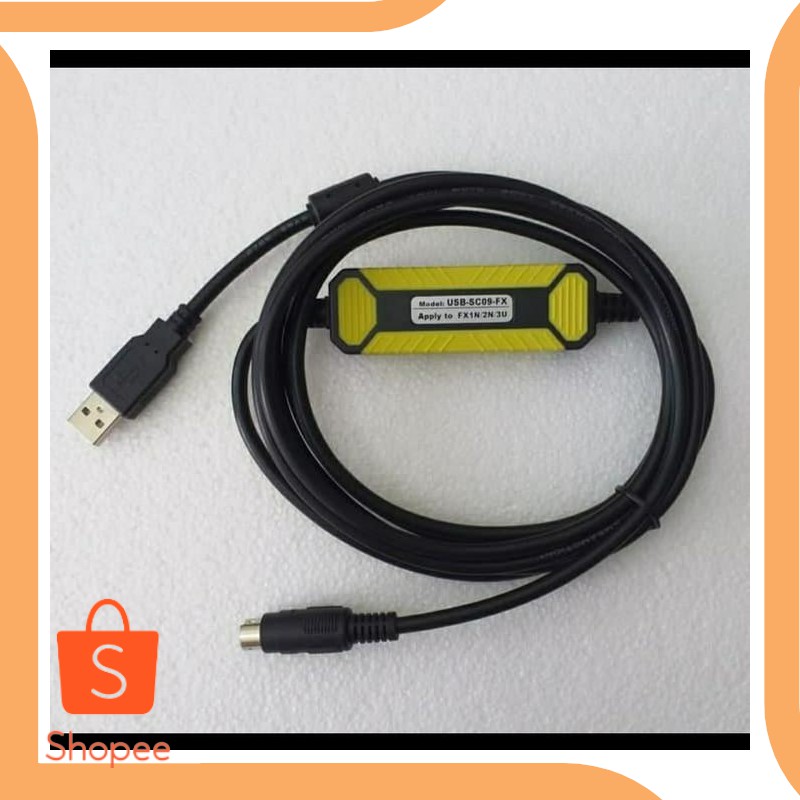 Jual Jual sparepart USB SC09 FX PLC MITSUBISHI DATA PROGRAMMING KABEL ...
