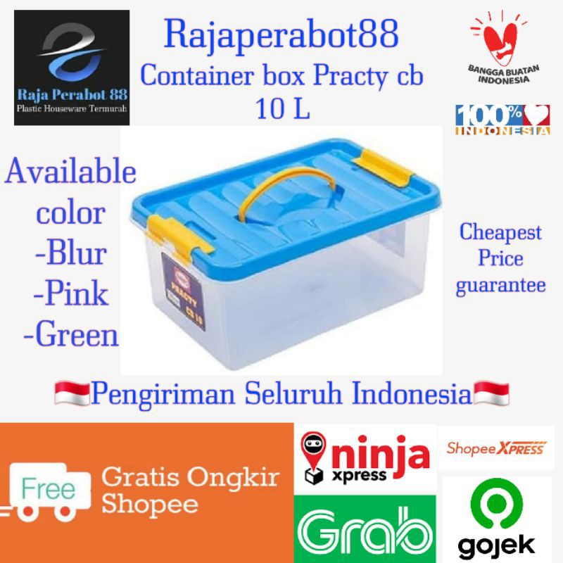 Jual Shinpo Sip 129 Practy Container Box CB 10 Liter Kotak | Shopee ...