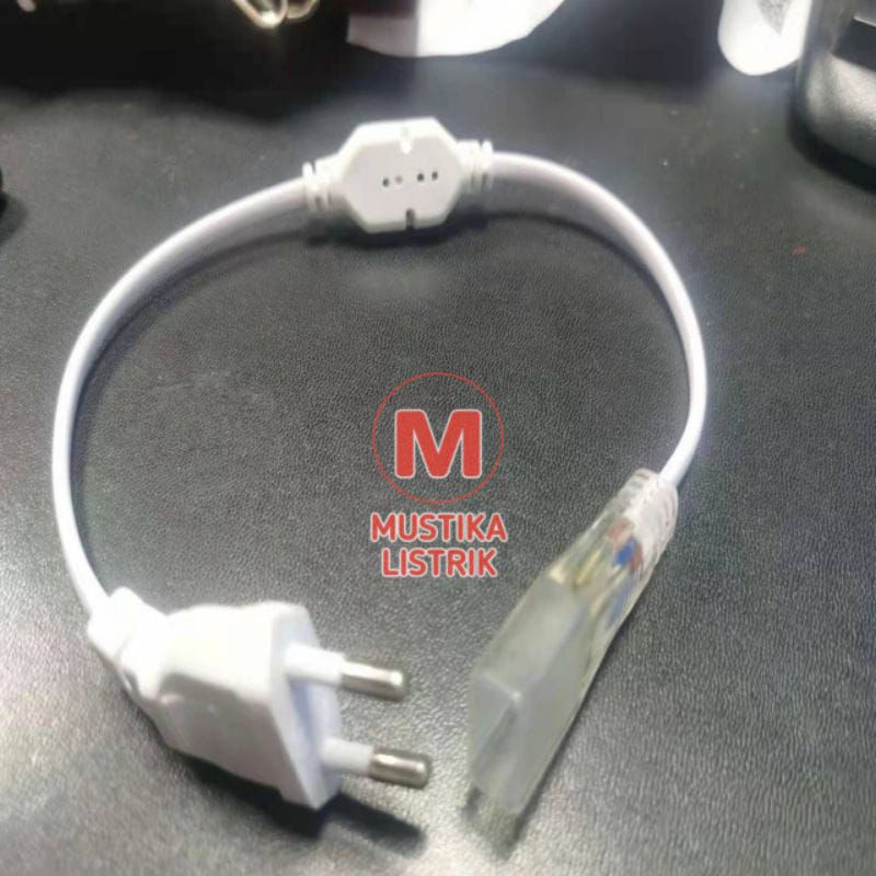 Jual conector LED selang 5050 220v / adaptor strip LED / socket strip ...