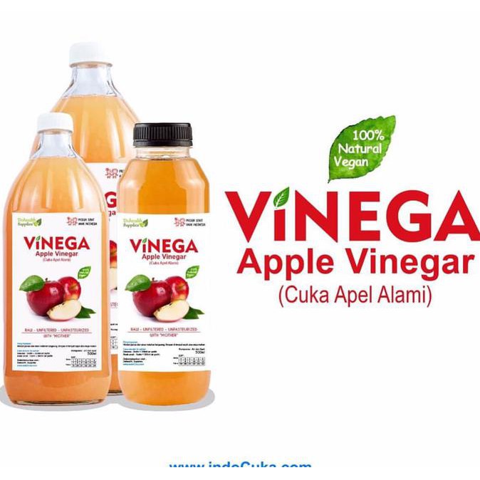 Jual Cuka Apel Vinega 500ml (Apple cider vinegar ACV) | Shopee Indonesia
