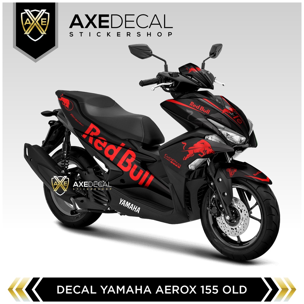Jual Decal Fullbody Yamaha Aerox 155 Old Redbull / Stiker Motor Aerox ...