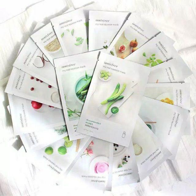 Jual Innisfree Sheet Mask My Real Squeeze Baca Disclaimer Masker Innnisfree Wajah Masker Muka ...
