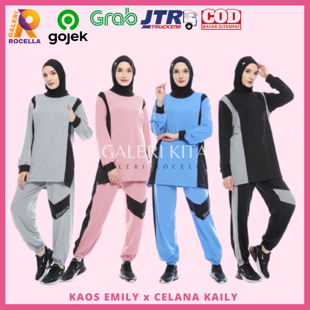 Jual BAJU OLAHRAGA WANITA MUSLIM SERAGAM SENAM LENGAN PANJANG SYARI SERAGAM OLAHRAGA BUSUI ...