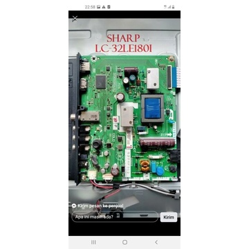 Jual Mainboard-Manderboard-mesin-Modul tv led sharp LC-32LE1801 | Shopee Indonesia
