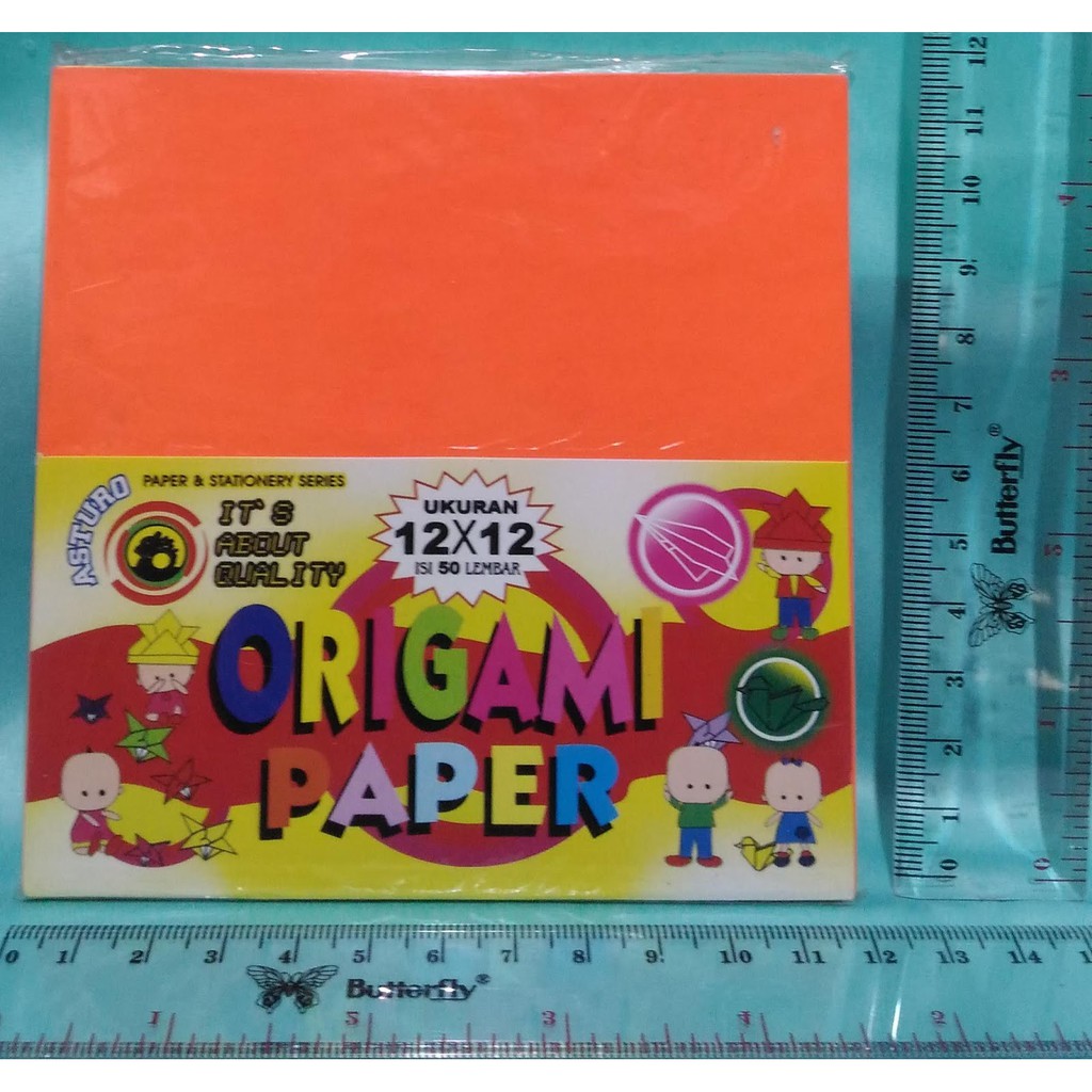 Jual Kertas Origami Lipat Warna Warni Asturo 12x12 Kecil Bagus Murah ...