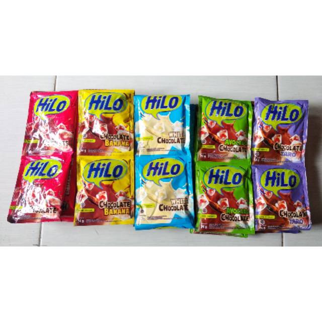 Jual HILO COKLAT BERBAGAI VARIAN RASA ISI 10 SACHET @14grm | Shopee ...