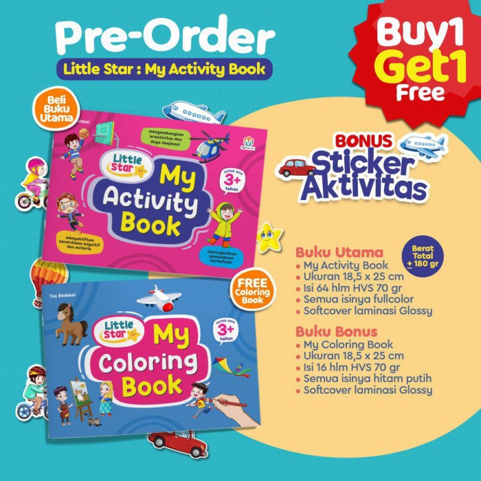 Jual Activity book/Little Star My Activity Book by Ziyadbooks/isi dua ...