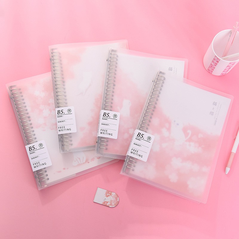 Jual CHERRY BLOSSOM CAT FILE BINDER A5 | Shopee Indonesia
