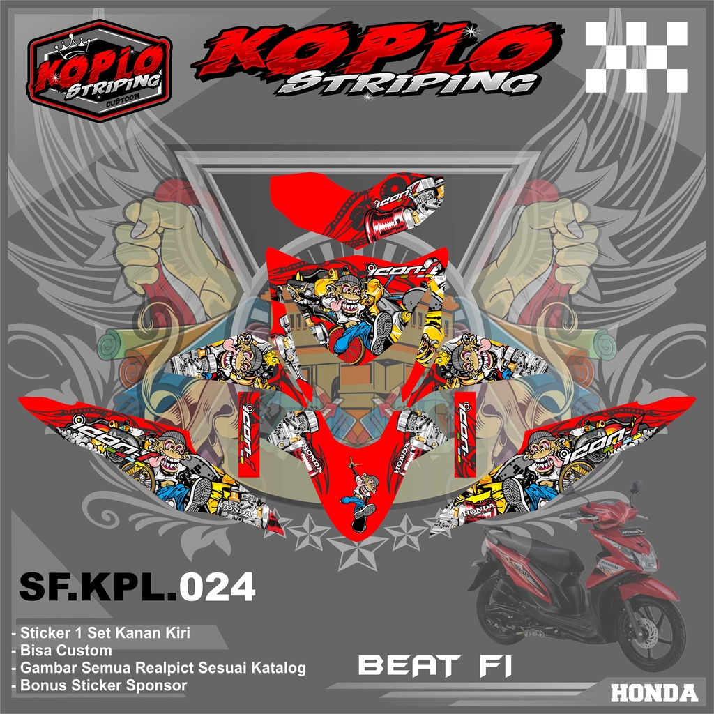 Jual Sticker Decal Full Body BEAT FI 2012-2015 - Sticker Decal BEAT FI ...