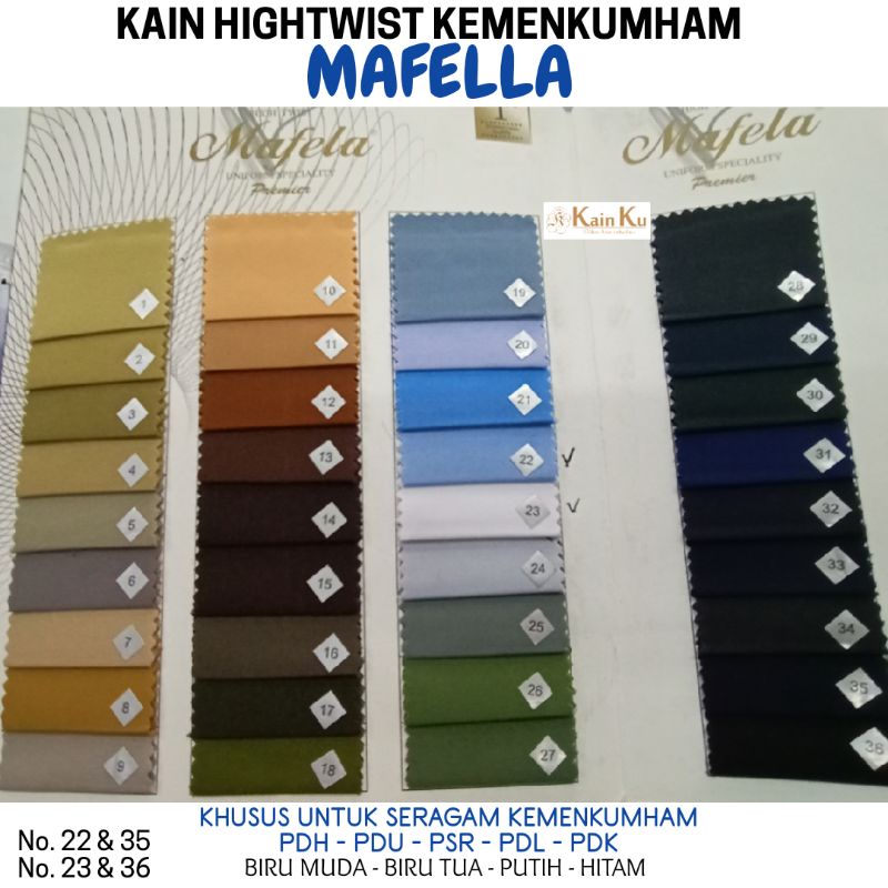 Jual KAIN MAFELA SERAGAM KEMENKUMHAM SERAGAM KANTOR SERAGAM LAPAS ...