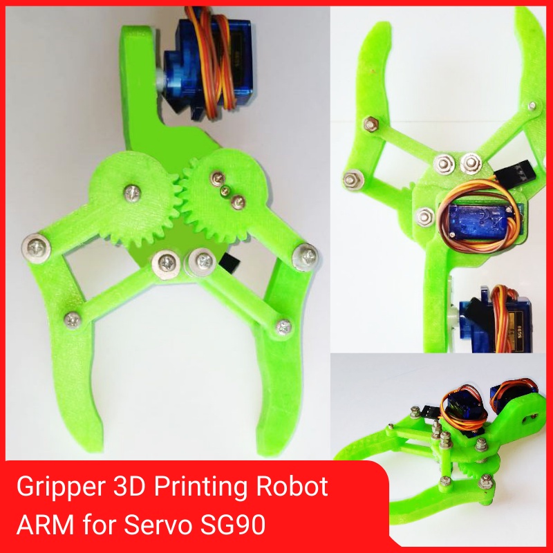Jual Gripper 3D Printing Robot ARM for Servo SG90 | Shopee Indonesia