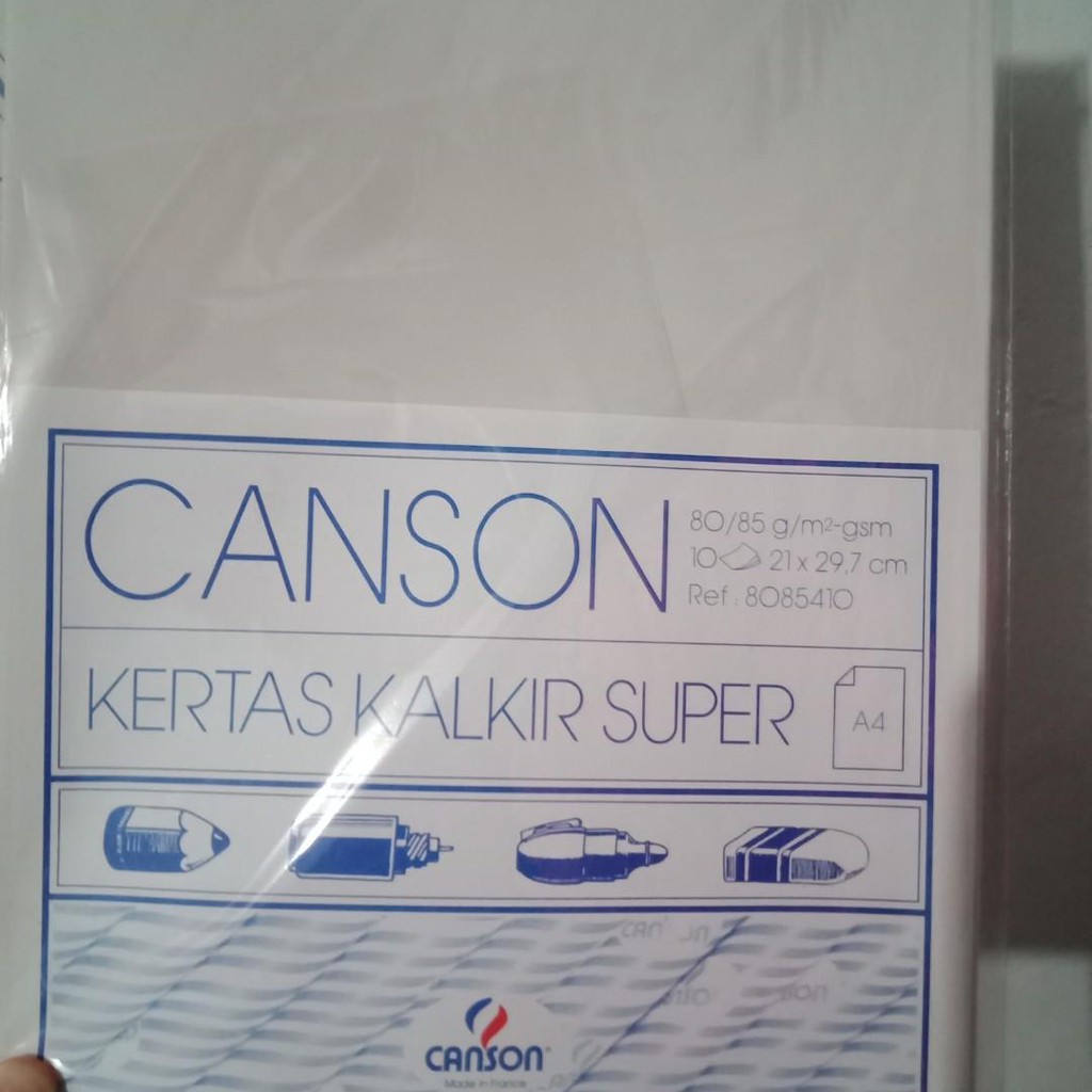 Jual Kertas Kalkir A4 100 Gram GSM Warna putih Kertas Kalkir Transparan ...
