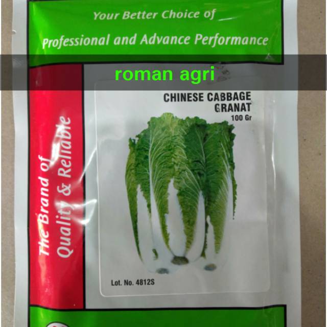 Jual Benih Sawi GRANAT 100 gram Chinese Cabbage Sawi Putih Winon Seed ...