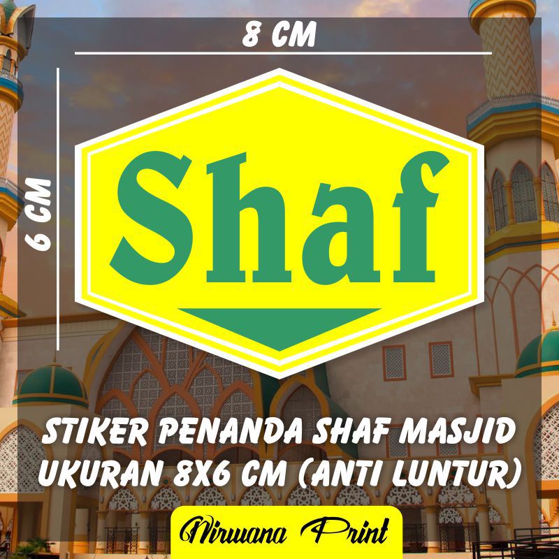 Jual STIKER PENANDA SHAF SHALAT MASJID | Shopee Indonesia