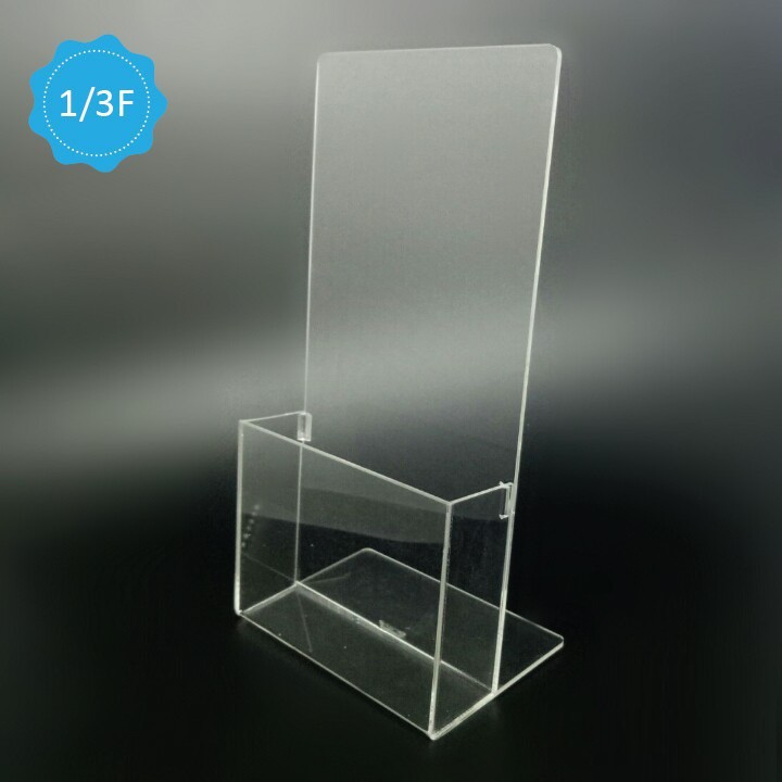 Jual Acrylic Tempat Brosur / Akrilik Standing Brosur / Display Brosur ...