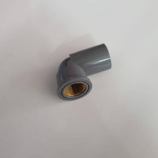 Jual KNEE DRAT DALAM KUNINGAN 1/2" INCH / SAMBUNGAN PIPA PVC | Shopee Indonesia