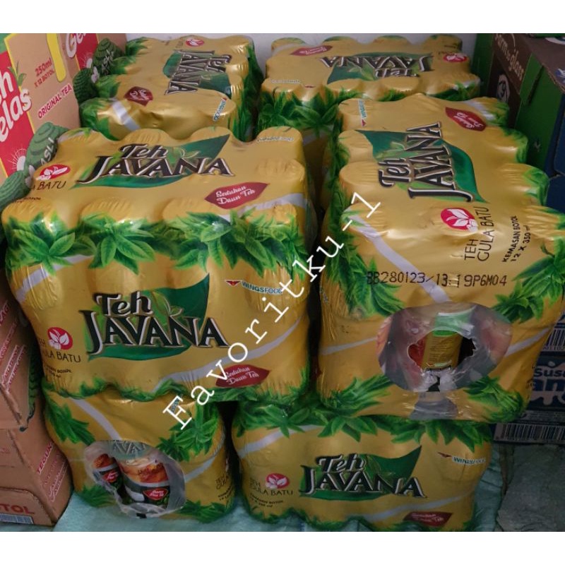 Jual Teh JAVANA Teh Gula Batu by Wings Food 350ml. 1Pack Isi 12 Botol ...