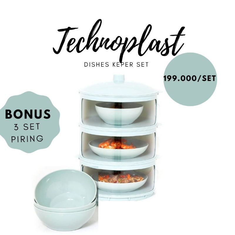 Jual technoplaset dishes keper set | Shopee Indonesia
