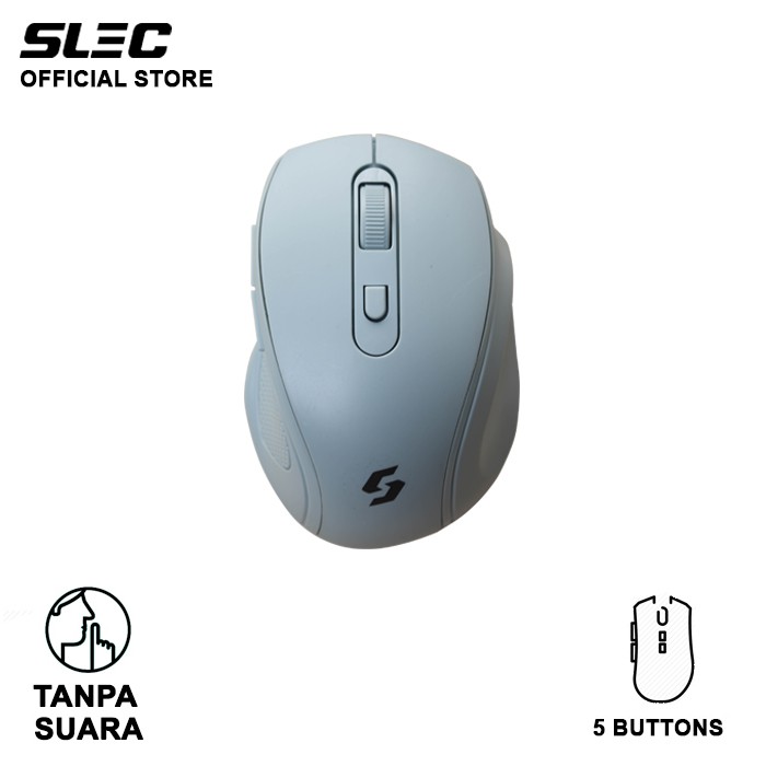 Jual SLEC Mouse Wireless NC20 - Light Blue | Shopee Indonesia