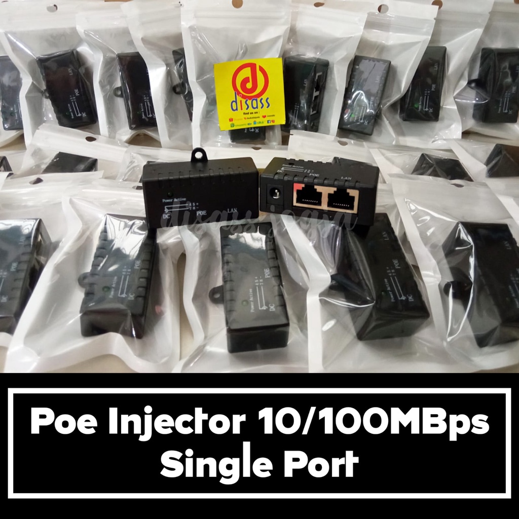 Jual POE INJECTOR RJ45 power over ethernet - DISASS JOGJA | Shopee ...