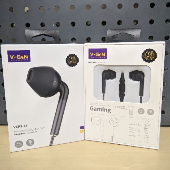 Jual Headset Earphone VGeN VEP1-15 Original HD Sound Extra Bass SUPER ...
