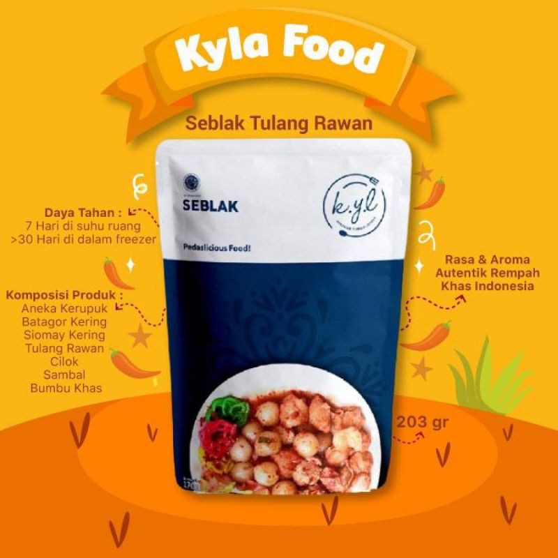 Jual KYLA FOOD SEBLAK TULANG RAWON 203GR | Shopee Indonesia