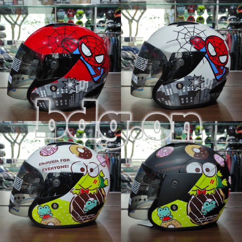 Jual HELM ANAK MDS SPORT R3 JUNIOR GAMBAR SPIDERMAN KEROPI HELM ANAK ...