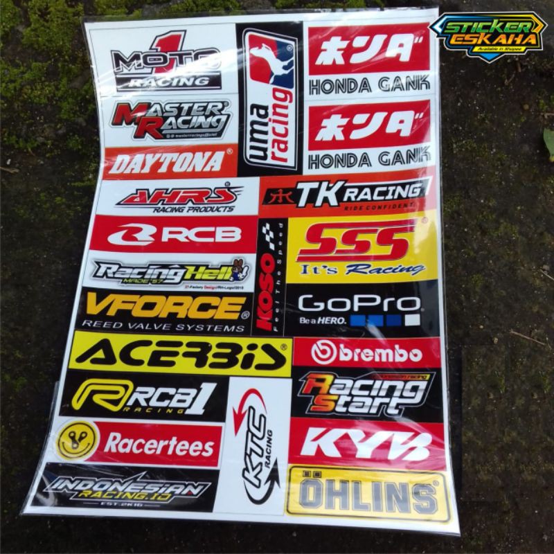 Jual Sticker Moto 1 Racing Sponsor Balap Anti Air | Shopee Indonesia