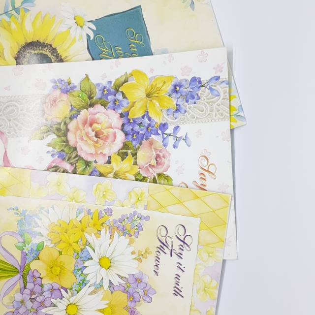 Jual Kertas Surat : Paper Letter Say With Flower | Shopee Indonesia