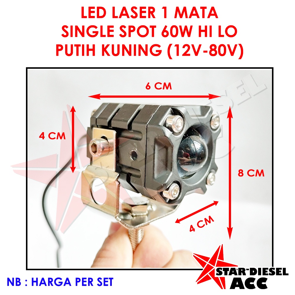 Jual LASER LED MINI LASER SATU MATA LENSA KACA BUKAN PLASTIK LED LASER ...