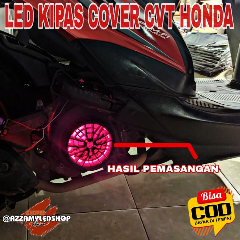 Jual terbaru lampu motor led cover kipas cvt honda beat scoopy genio ...