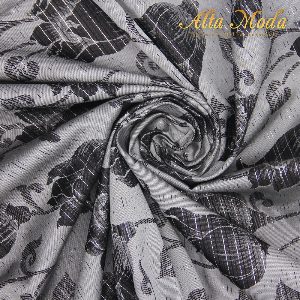 Jual Kain Jacquard Lurex Motif Mawar Kuncup - Putih (1M) (Alta Moda ...