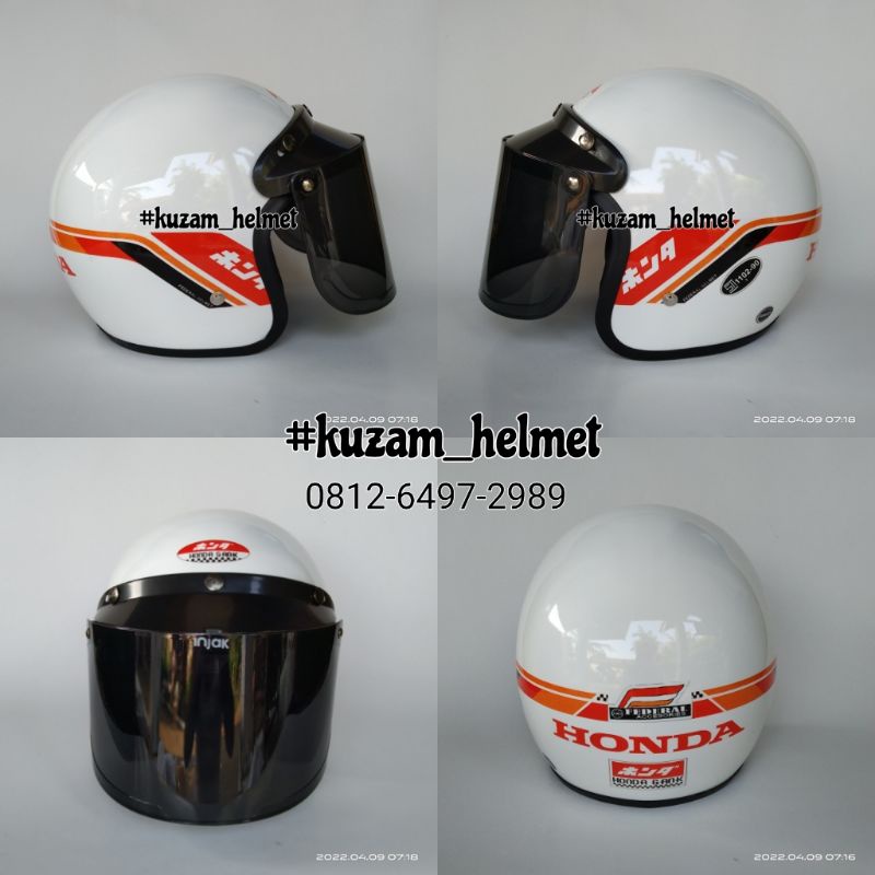 Jual HELM HONDA GANK // HELM BOGO // HELM CLASIK // HELM UNIK | Shopee ...