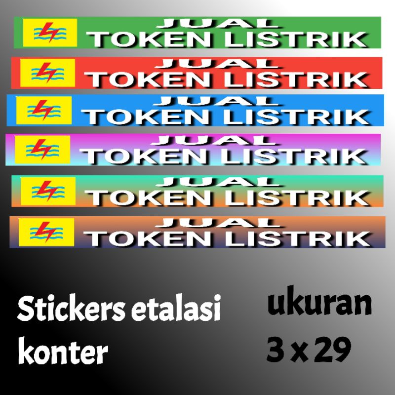 Jual STICKER ETALASI KONTER DAN PHONCEL SJ38 | Shopee Indonesia