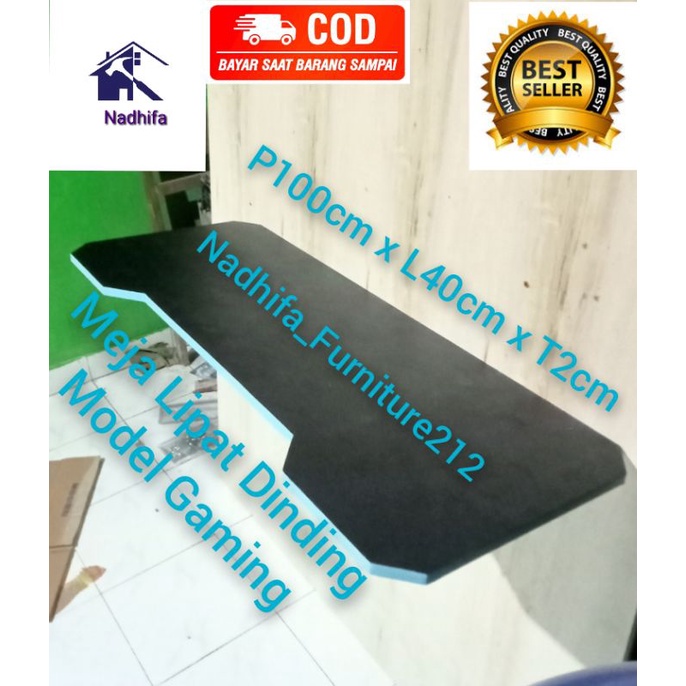 Jual Meja Lipat Dinding Model Meja Gaming P100cm x L40cm x T2cm ...