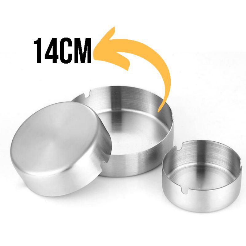 Jual asbak stainless high quality / asbak stainless jumbo / asbak unik ...