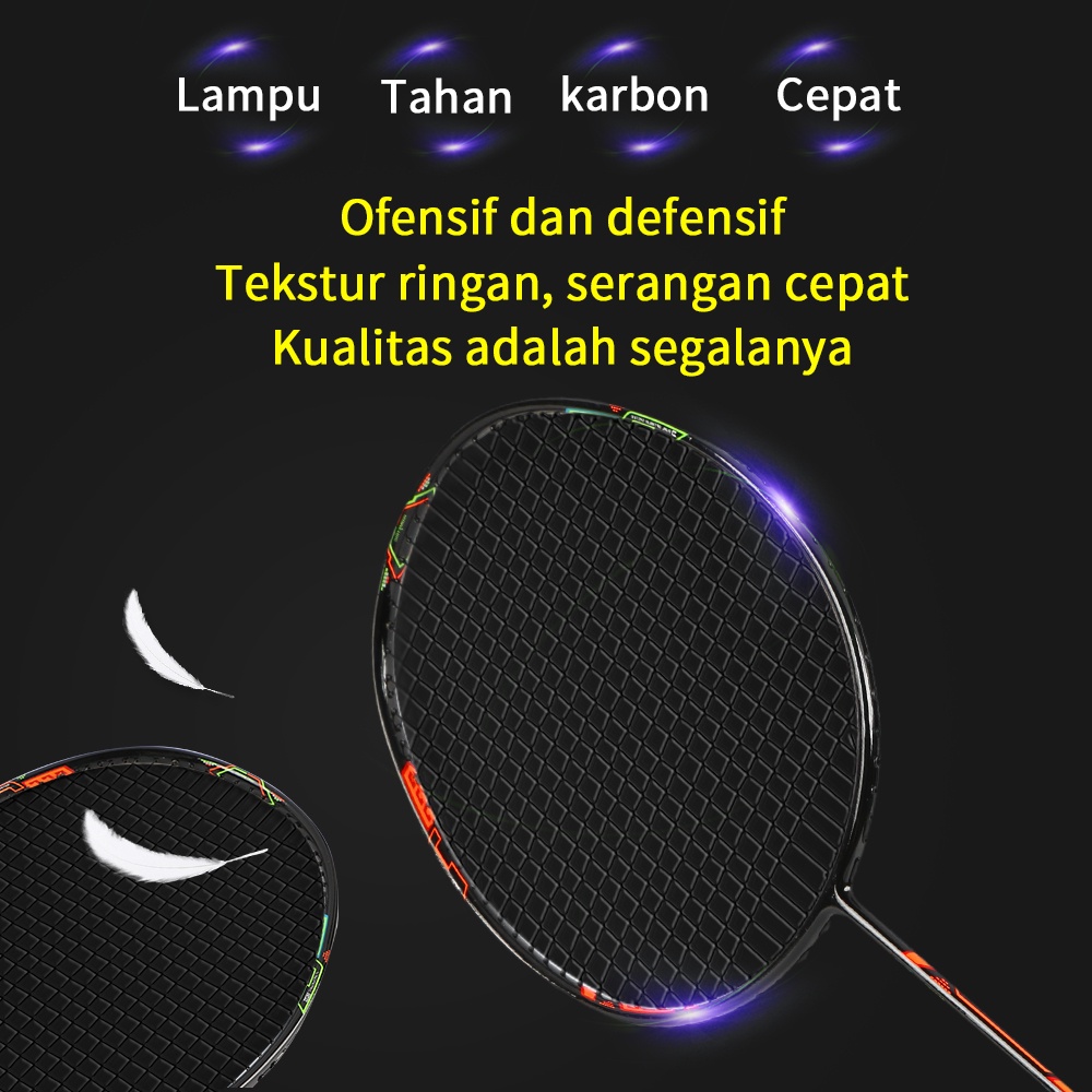 Jual OneTwoFit RAKET BADMINTON Carbonex Raket Bulutangkis Set G5 82g ...