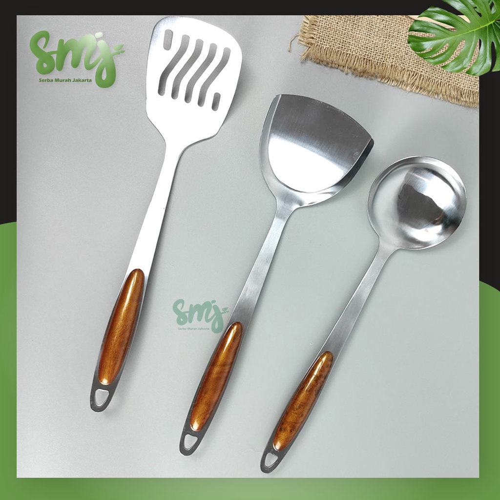 Jual SMJ - Spatula Stainless Steel Tebal Sodet Sutil Irus Centong ...