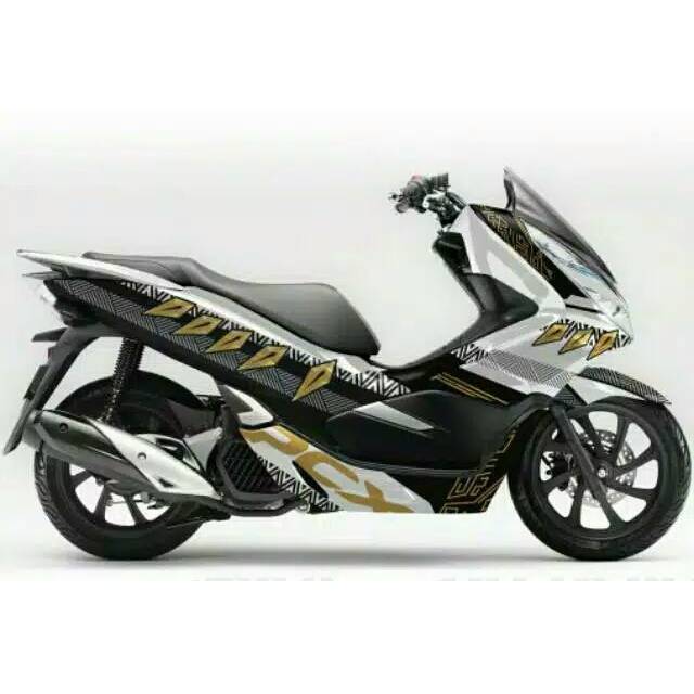 Jual Decal full body PCX variasi grafis gold pilihan striping dekal ...